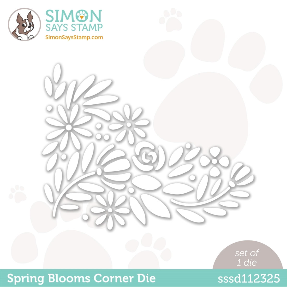 Partially Die Cut Tags Spring Blooms Corner Die by Simon Says Stamp ...