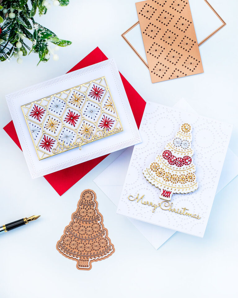 Spellbinders Kits December 2021 Stitching Dies and More - Bibi Cameron