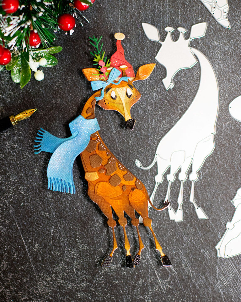 Tim Holtz Colorize Gertrude and Theodore Xmas Cards - Bibi Cameron