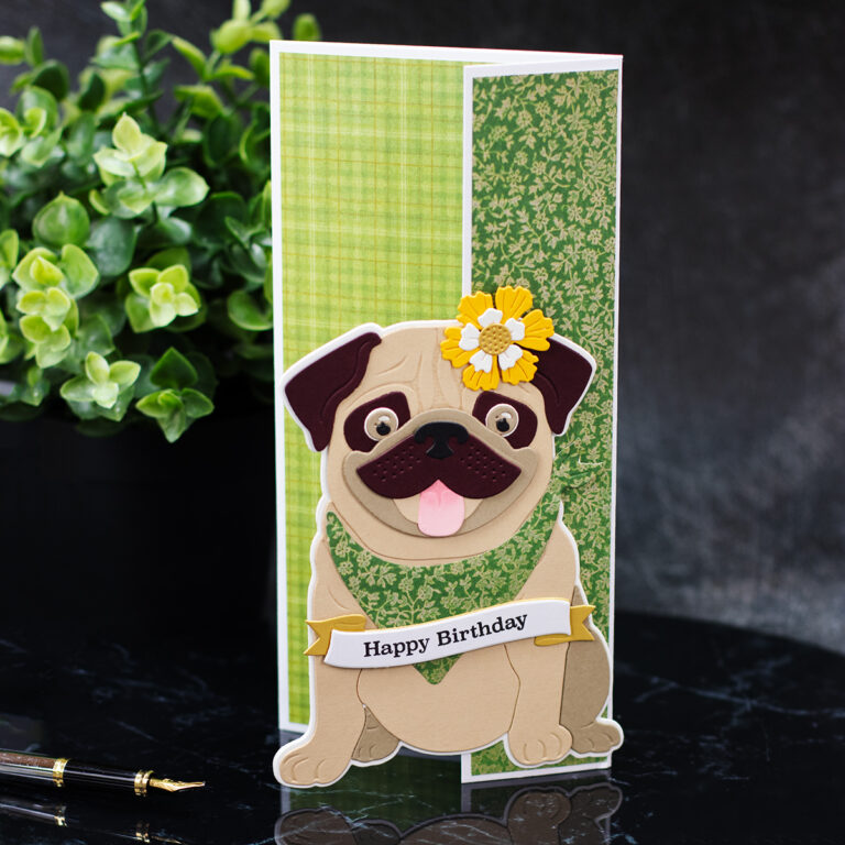 5 Creative Die-Cut Borders | Cats & Pugs Shaped Cards - Bibi Cameron